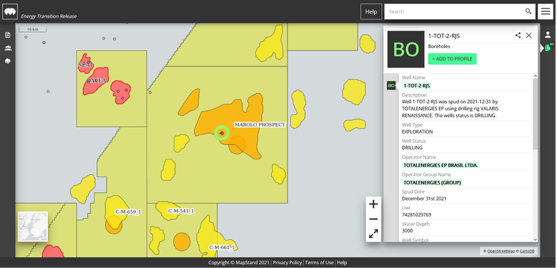 MapStand Oil and Gas Mashup