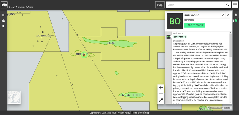 MapStand Oil and Gas Mashup