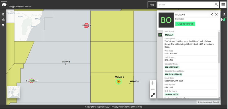 MapStand Oil and Gas Mashup